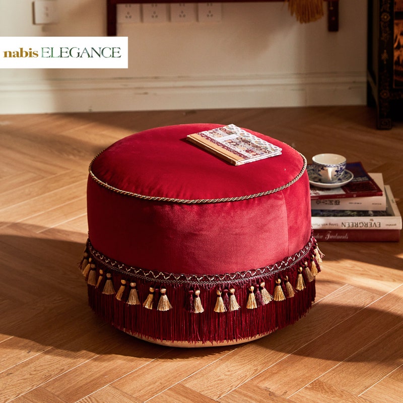 Christmas Ottoman Poof - Etsy UK