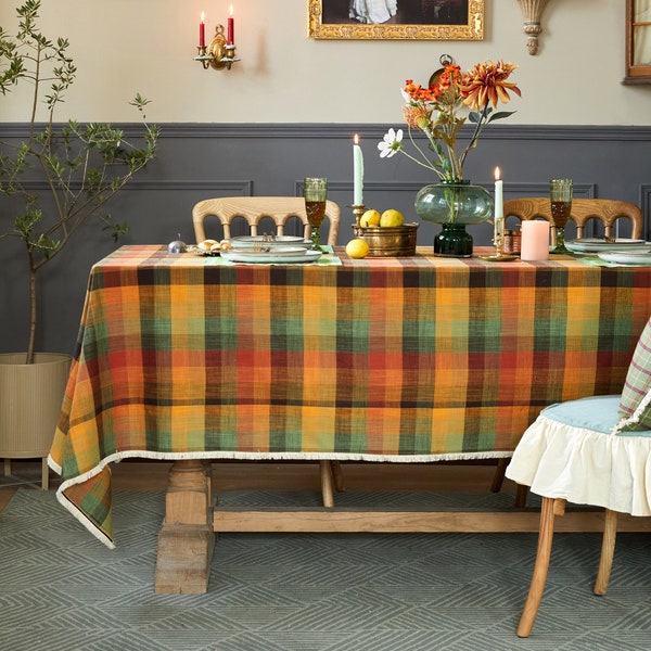 Plaid Tablecloth - Etsy