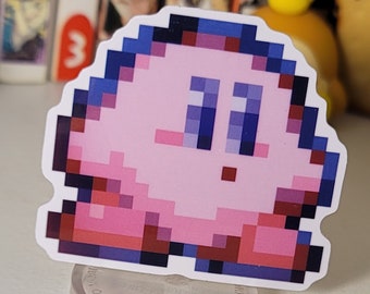 Kirby Sticker Waterproof Sticker Kirby Nintendo Nintendo - Etsy