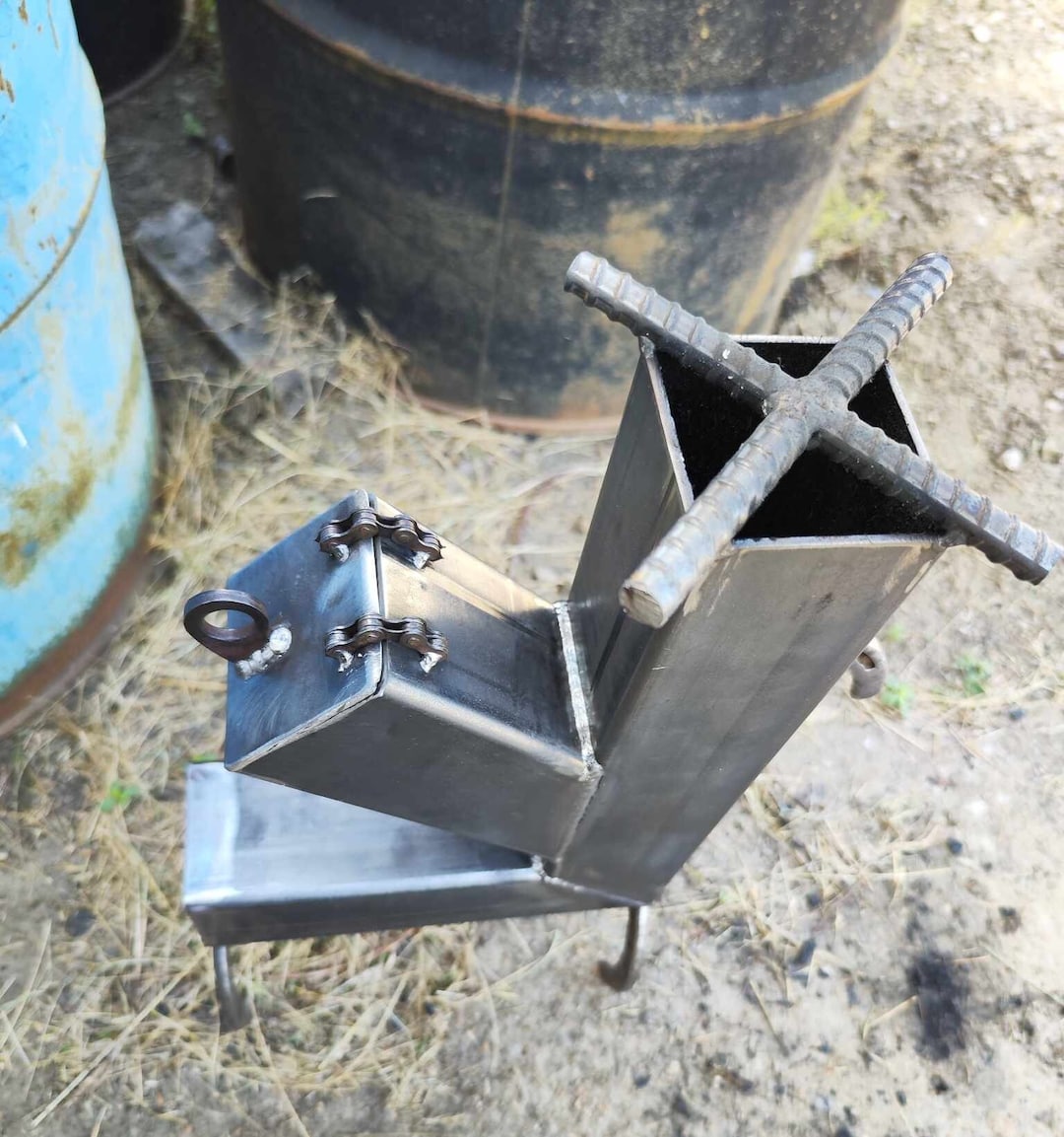 Compact Minimalist Rocket Stove/off the Grid Cooking Stove - Etsy