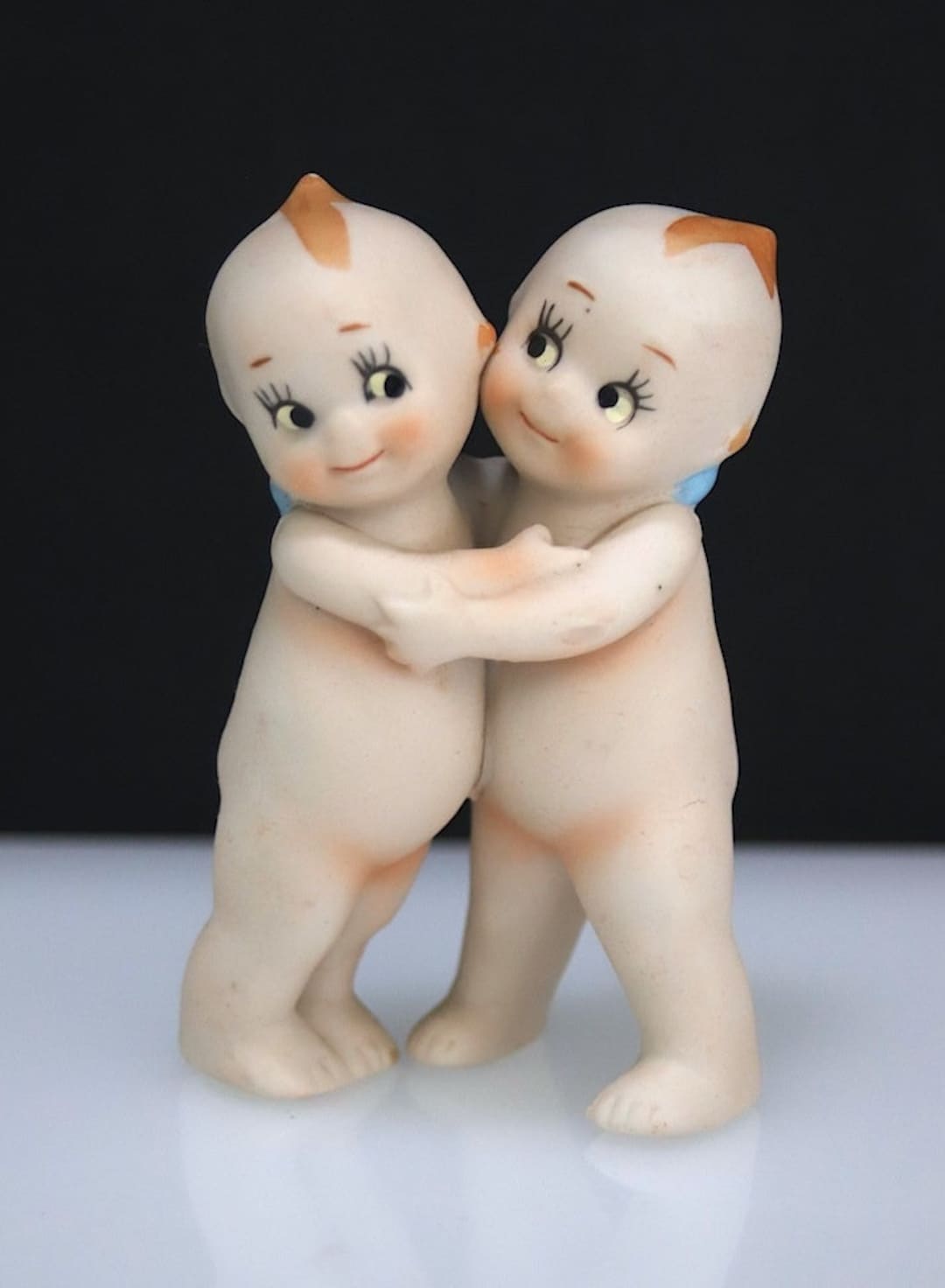 Vintage hold Me Tight Kewpies/kewpie Doll Figurine Hand Painted. copyright Shackman Made in ...