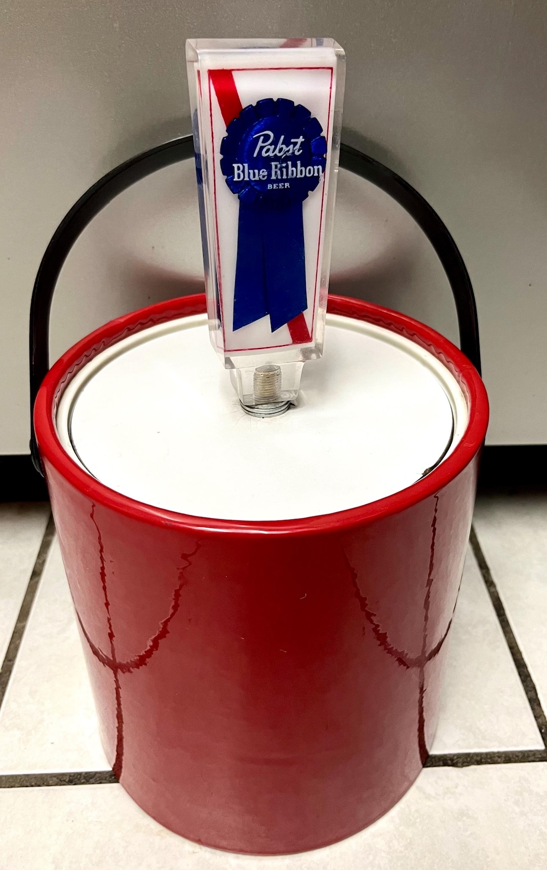 Vintage Pabst Blue Ribbon PBR Beer Tap Ice Bucket - Etsy