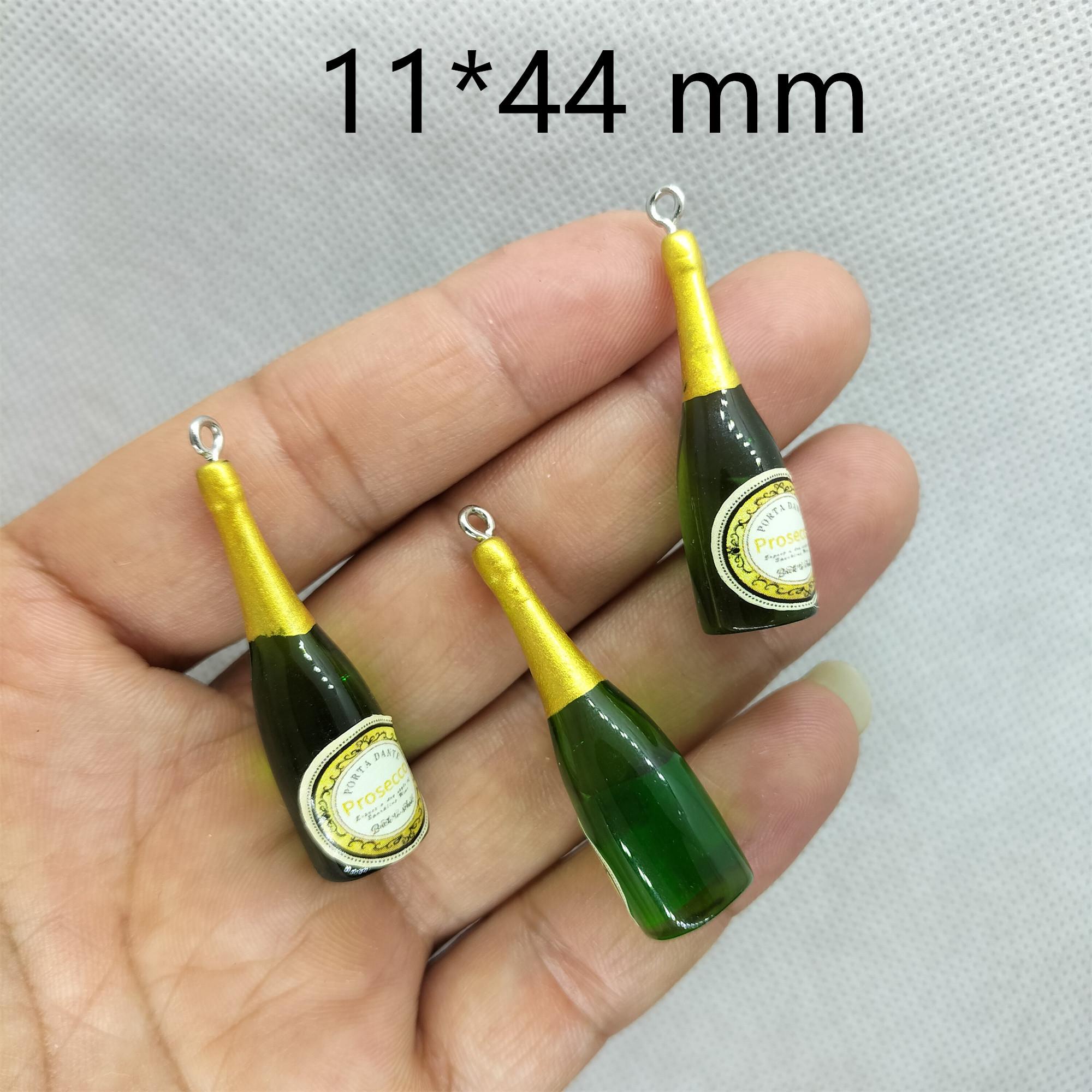 11*43mm Resin Beer Bottle Charm Beverage Drink Bottle Charms Pendant ...