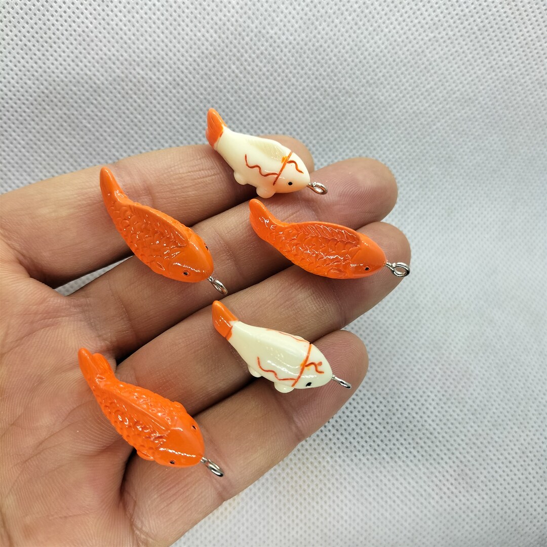 Cartoon Ocean Fish Charm Resin Animal Fish Charms Pendant for DIY ...
