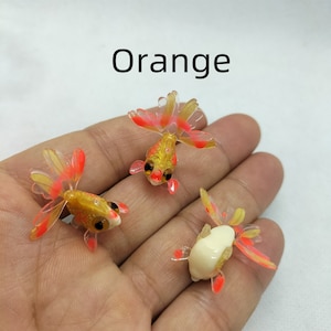 Good Luck Goldfish Charm Carton Animal Resin Simulation Animal Fish ...