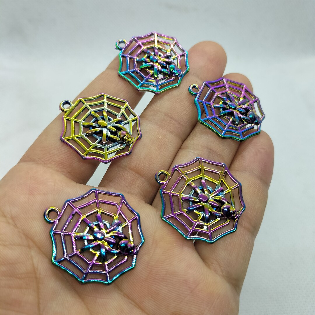 27*30mm Halloween Ghost Charm Cartoon Animal Web Charms Pendant for DIY ...