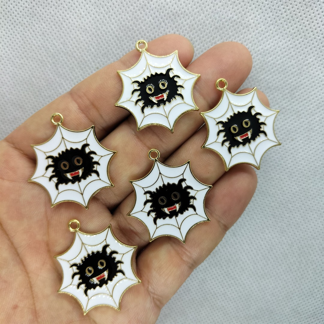 3033mm Halloween Charm Cartoon Animal Spider Web Charms Pendant for DIY ...