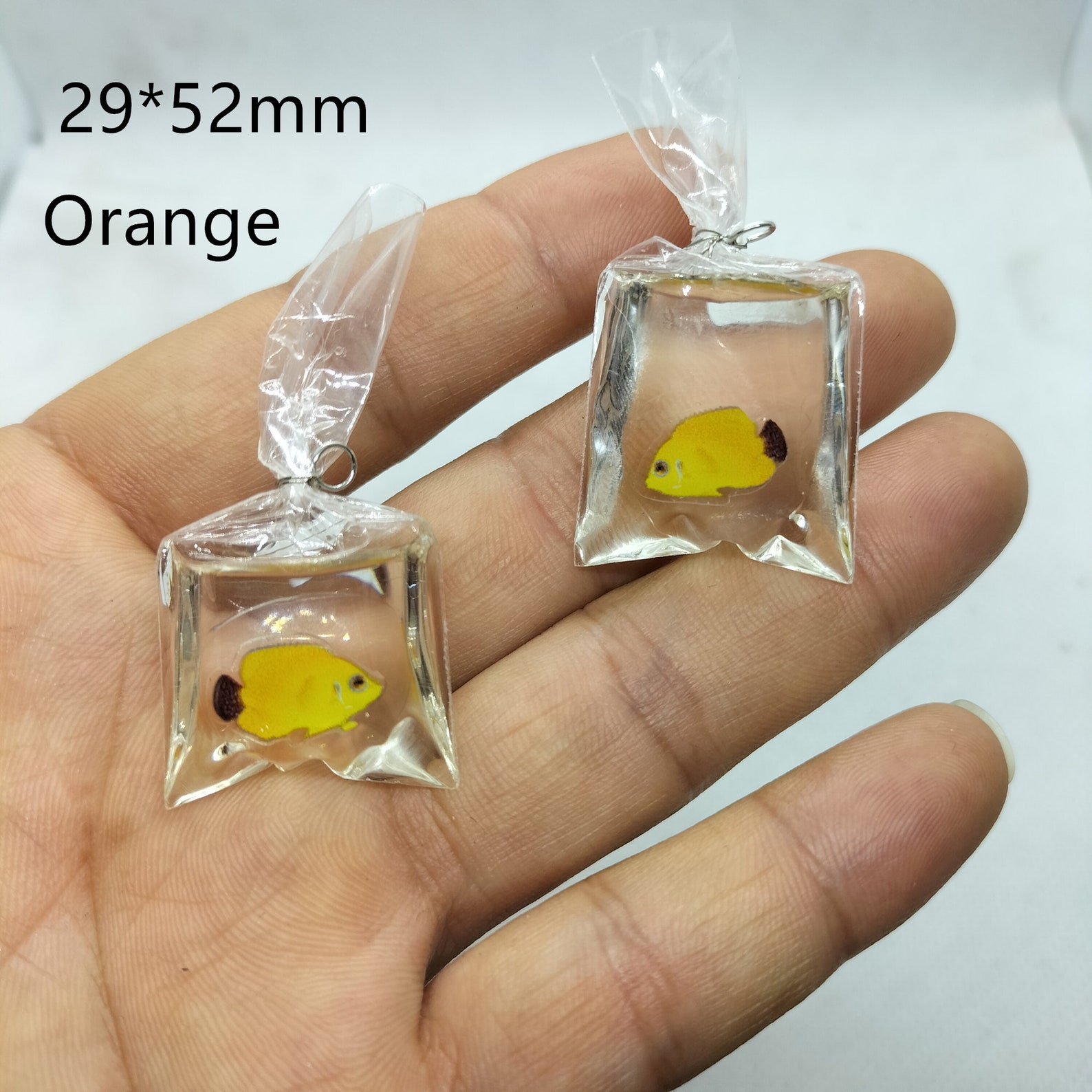 2952mm Cartoon Animal Fish Charm Resin Colorul Water Bag Fish - Etsy