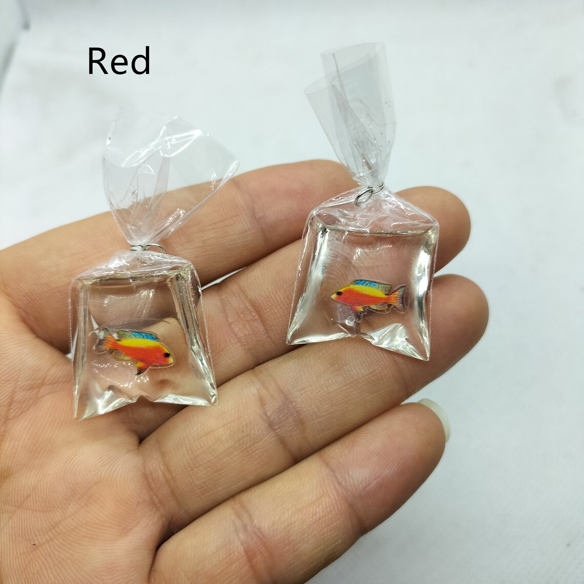 2952mm Cartoon Animal Fish Charm Resin Colorul Water Bag Fish - Etsy