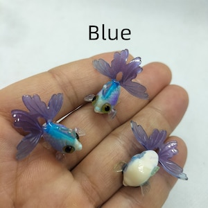 Good Luck Goldfish Charm Carton Animal Resin Simulation Animal Fish ...