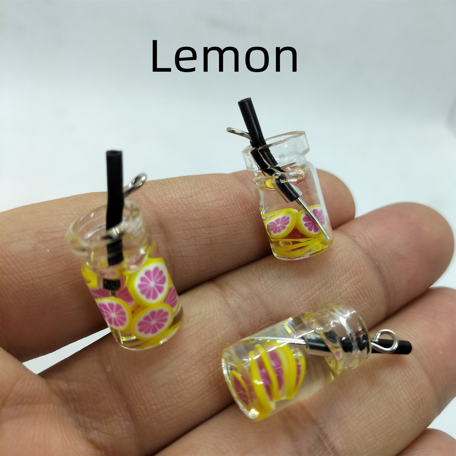 1027mm Glass Drink Charm Resin Fruit Series Drink Charms - Etsy