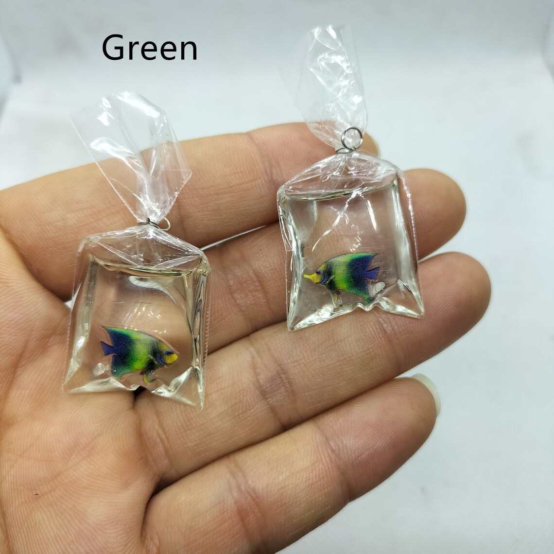 2952mm Cartoon Animal Fish Charm Resin Colorul Water Bag Fish - Etsy