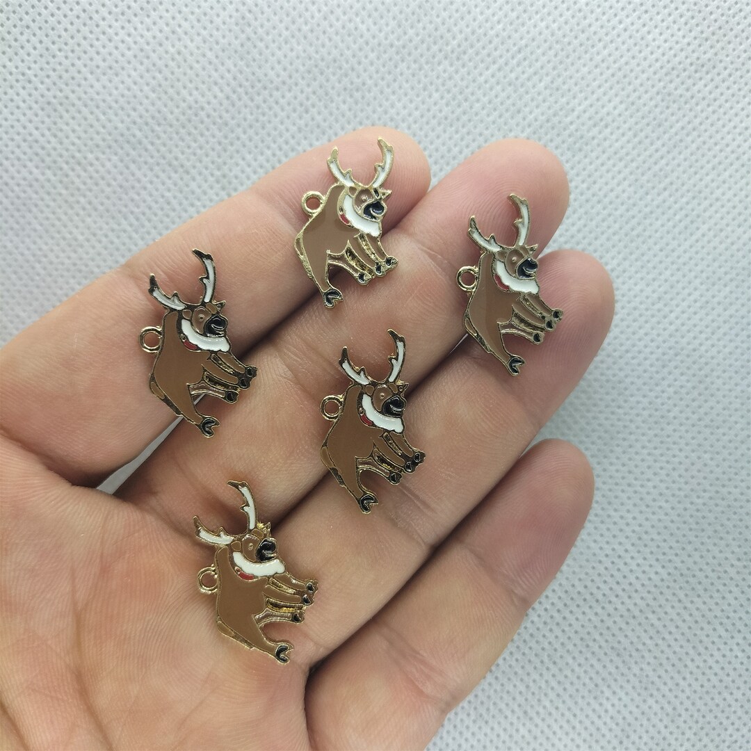 18*21mm Animal Cow Metal Enamel Charm Cartoon Charms Pendant for DIY ...