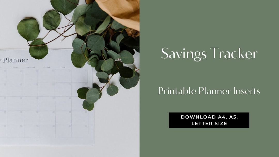 Printable Saving Tracker Unique Design - Etsy