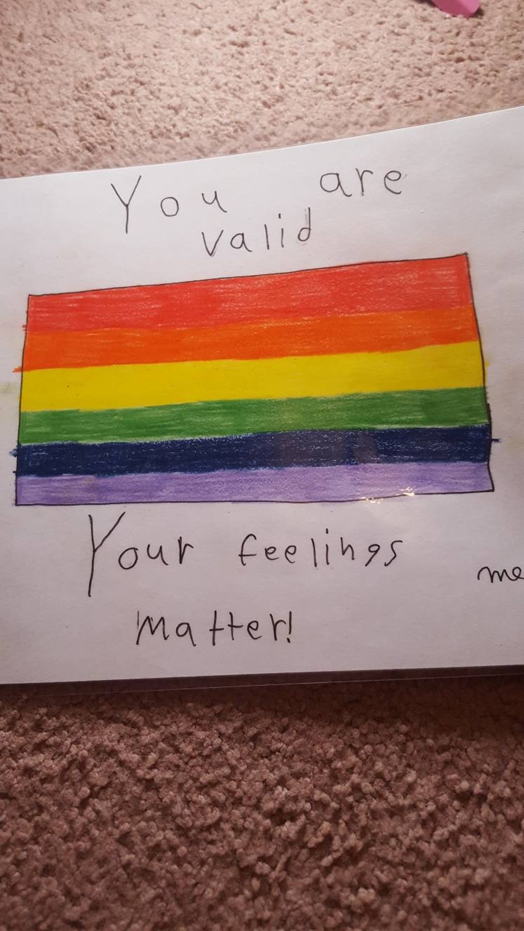 Rainbow Pride Flag Drawing - Etsy