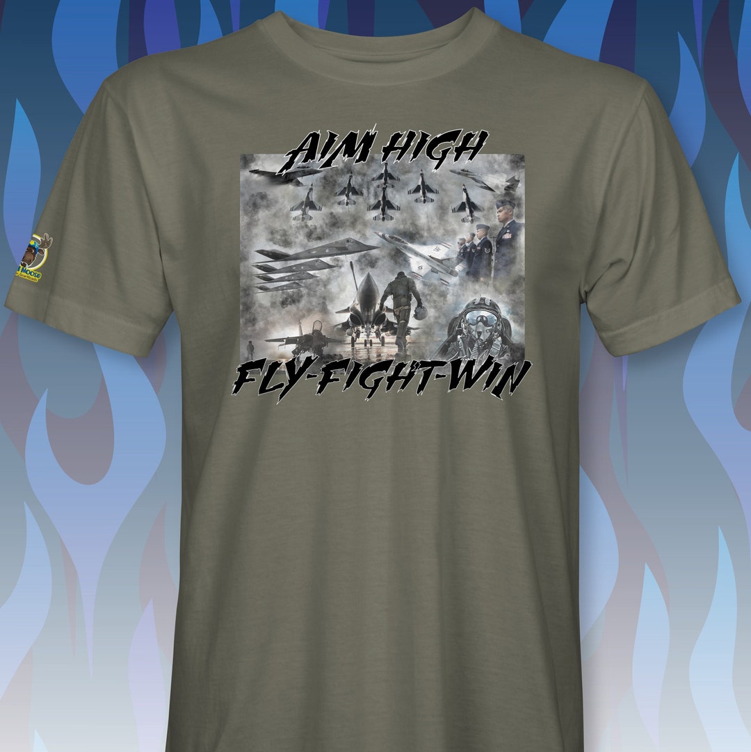 US Air Force Collage With AF Motto T-shirt RM0287 - Etsy