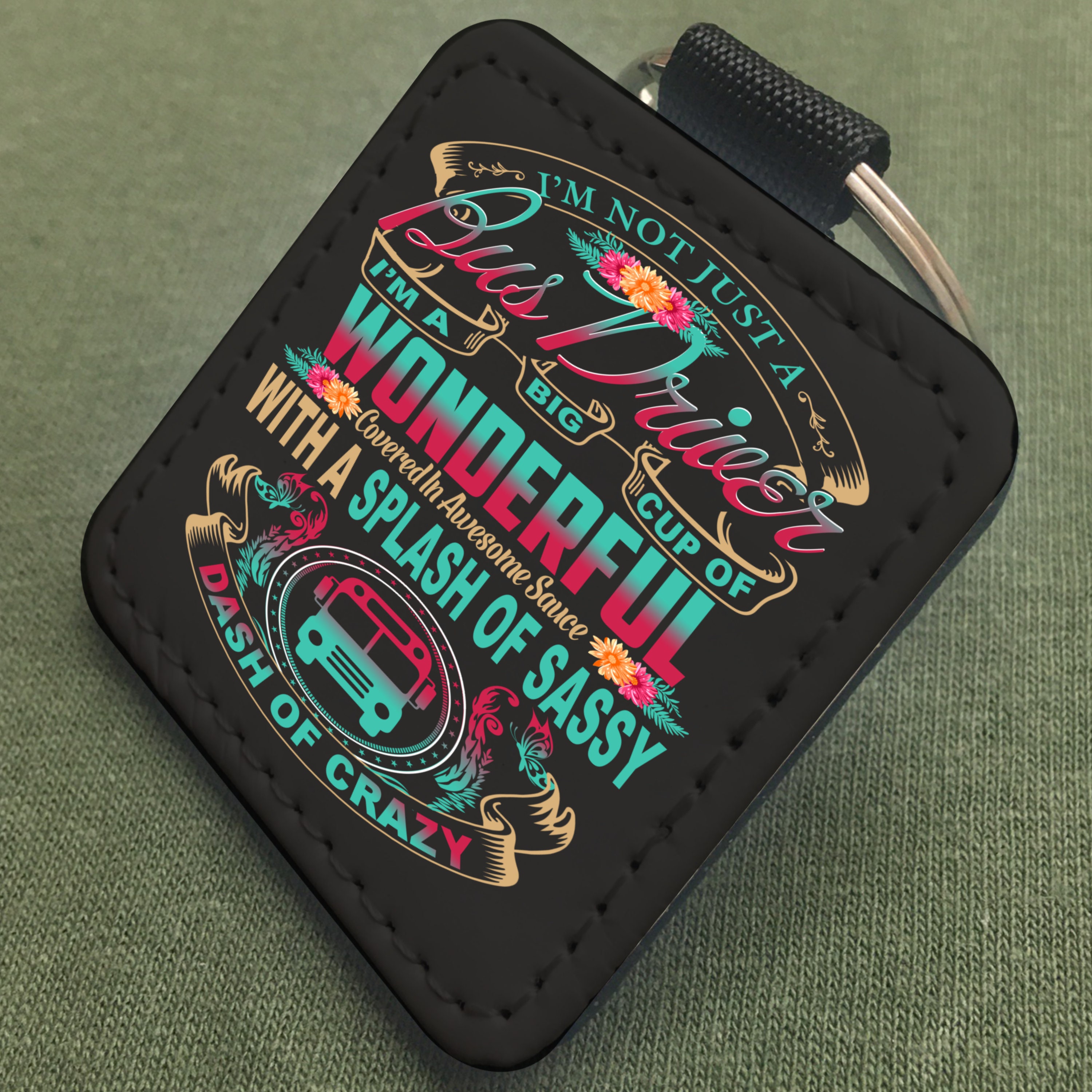 Not Just A Bus Driver Key Fob Chain KF022 - Etsy