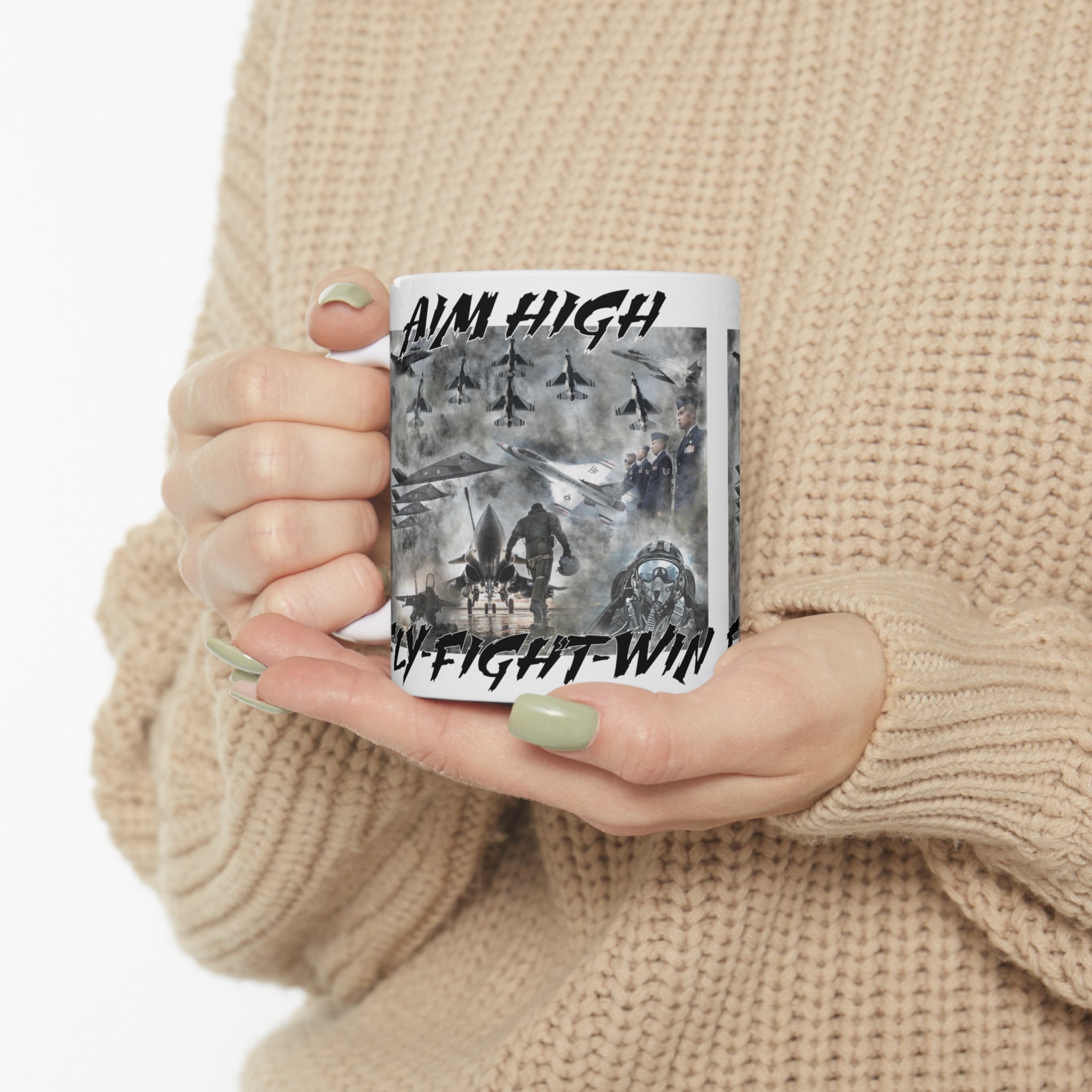 US Air Force Collage With AF Motto Ceramic Coffee Mug - Etsy