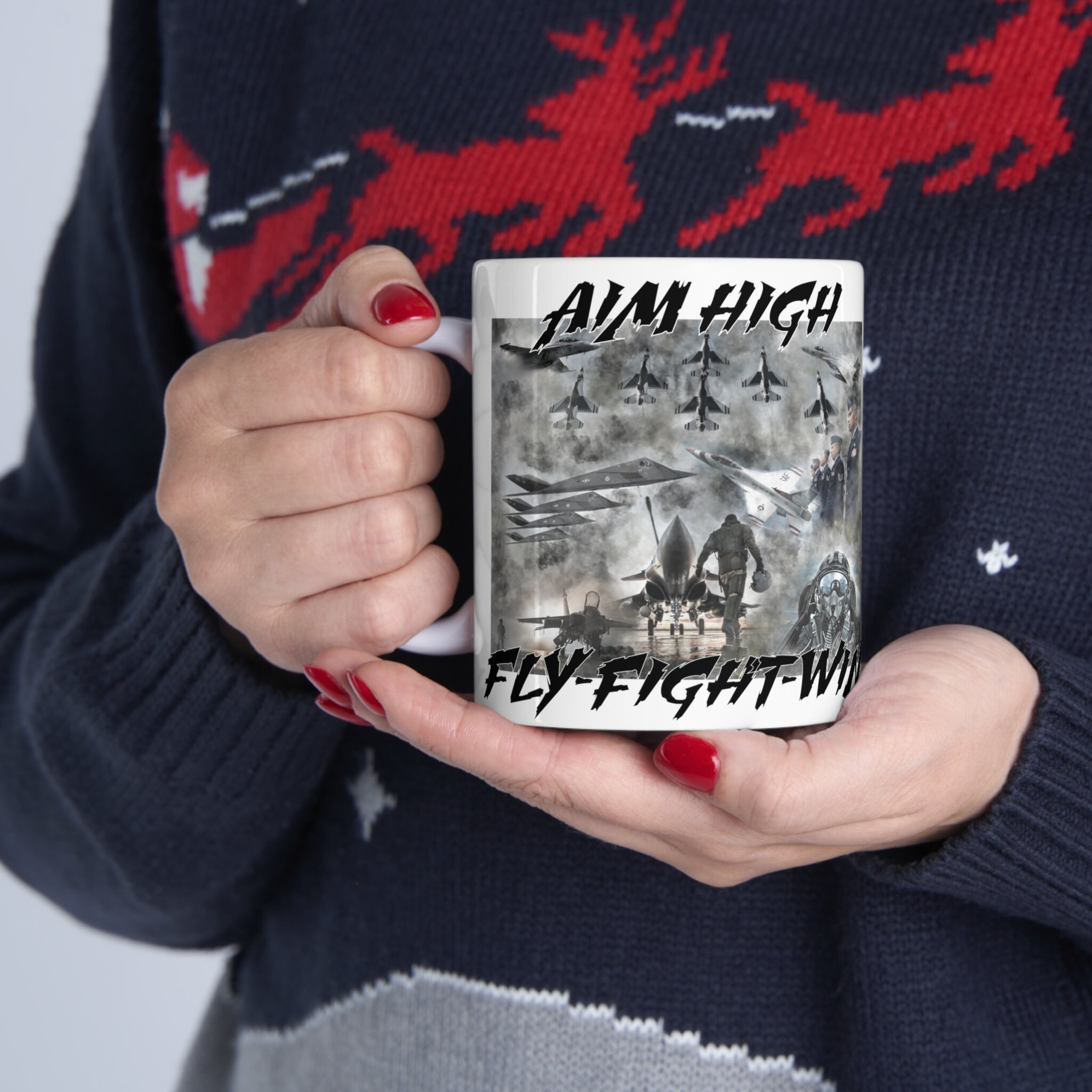 US Air Force Collage With AF Motto Ceramic Coffee Mug - Etsy