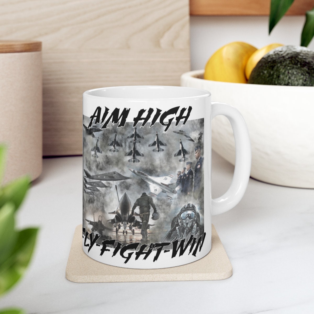 US Air Force Collage With AF Motto Ceramic Coffee Mug - Etsy