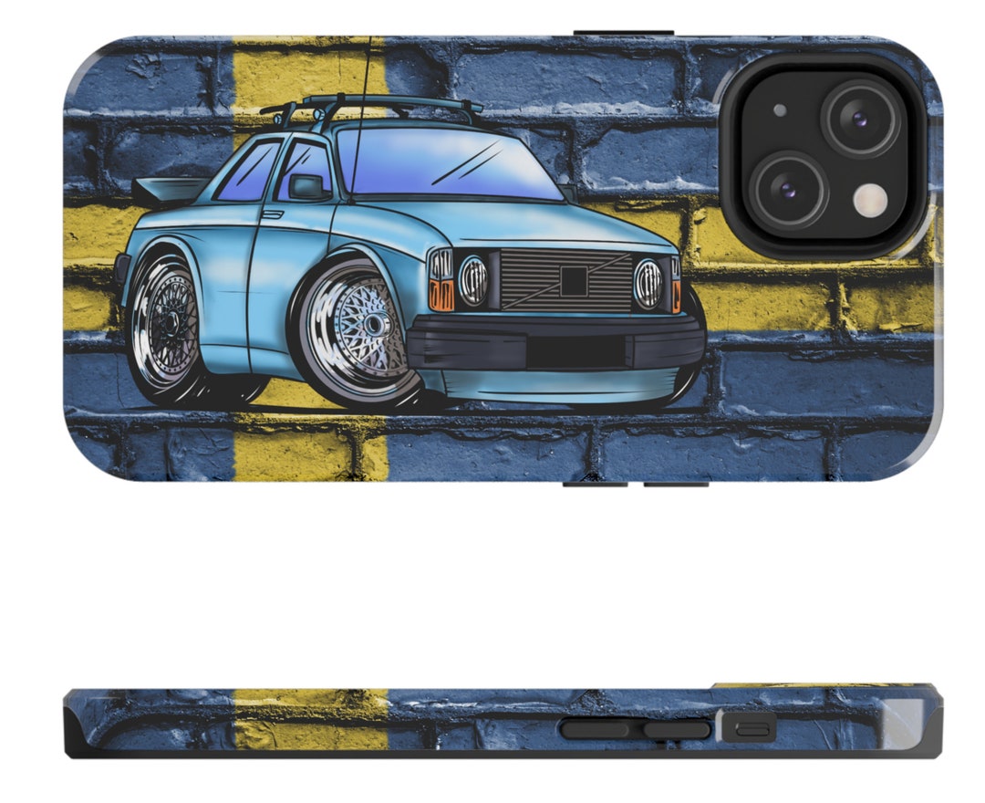 Cartoon Style 242 on Swedish Brick Background Tough Phone Cases, Case ...