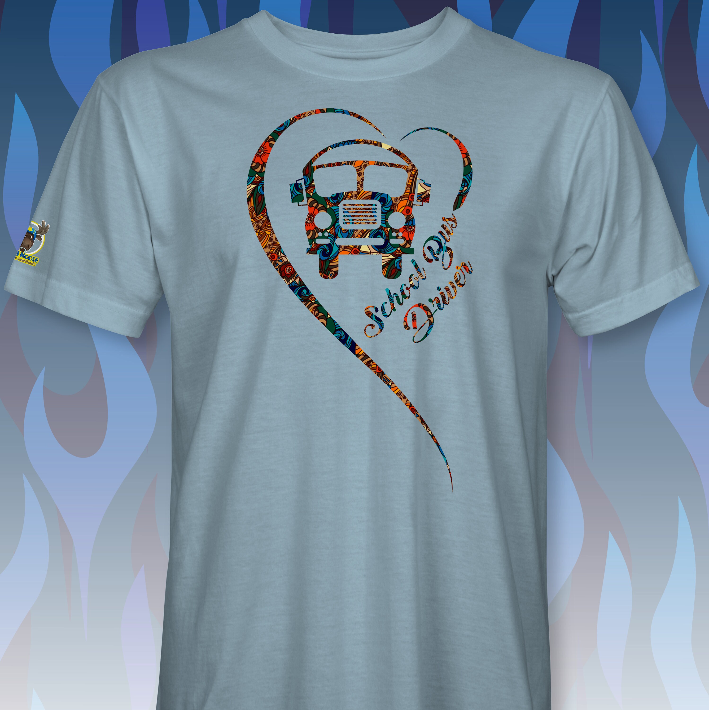 School Bus Driver Heart bus Driver T-shirt RM0051 - Etsy