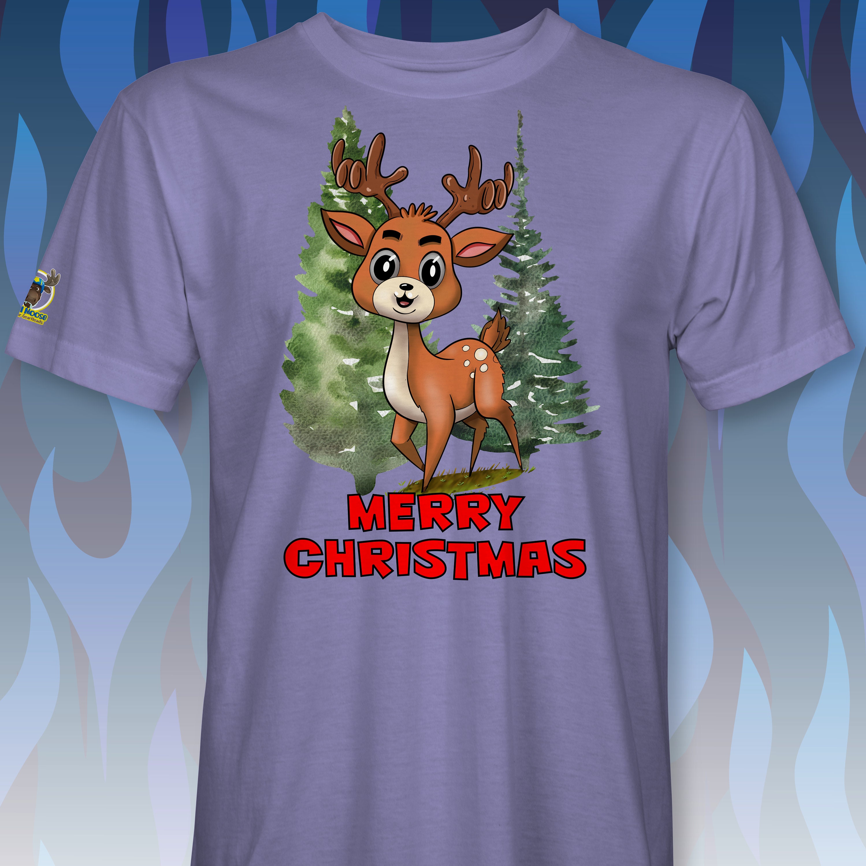 Cute Deer With American Sign Language (ASL) I Love You Antlers Merry ...