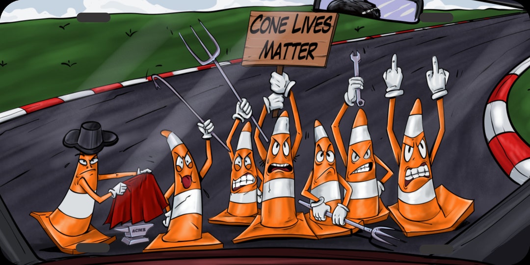 Autocross Cone Chaos Novelty License Plate LP003 - Etsy