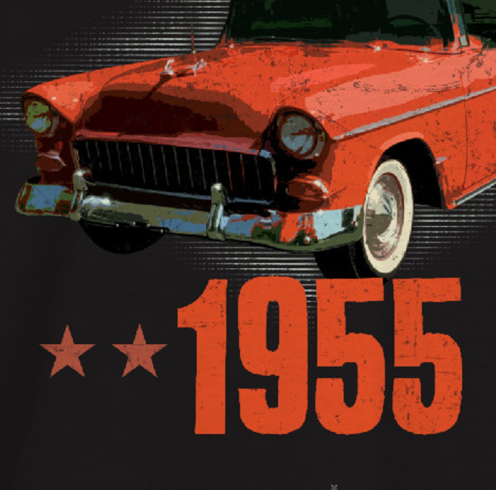 Classic 1955 Chevy Bel Air Convertible T-shirt - Etsy