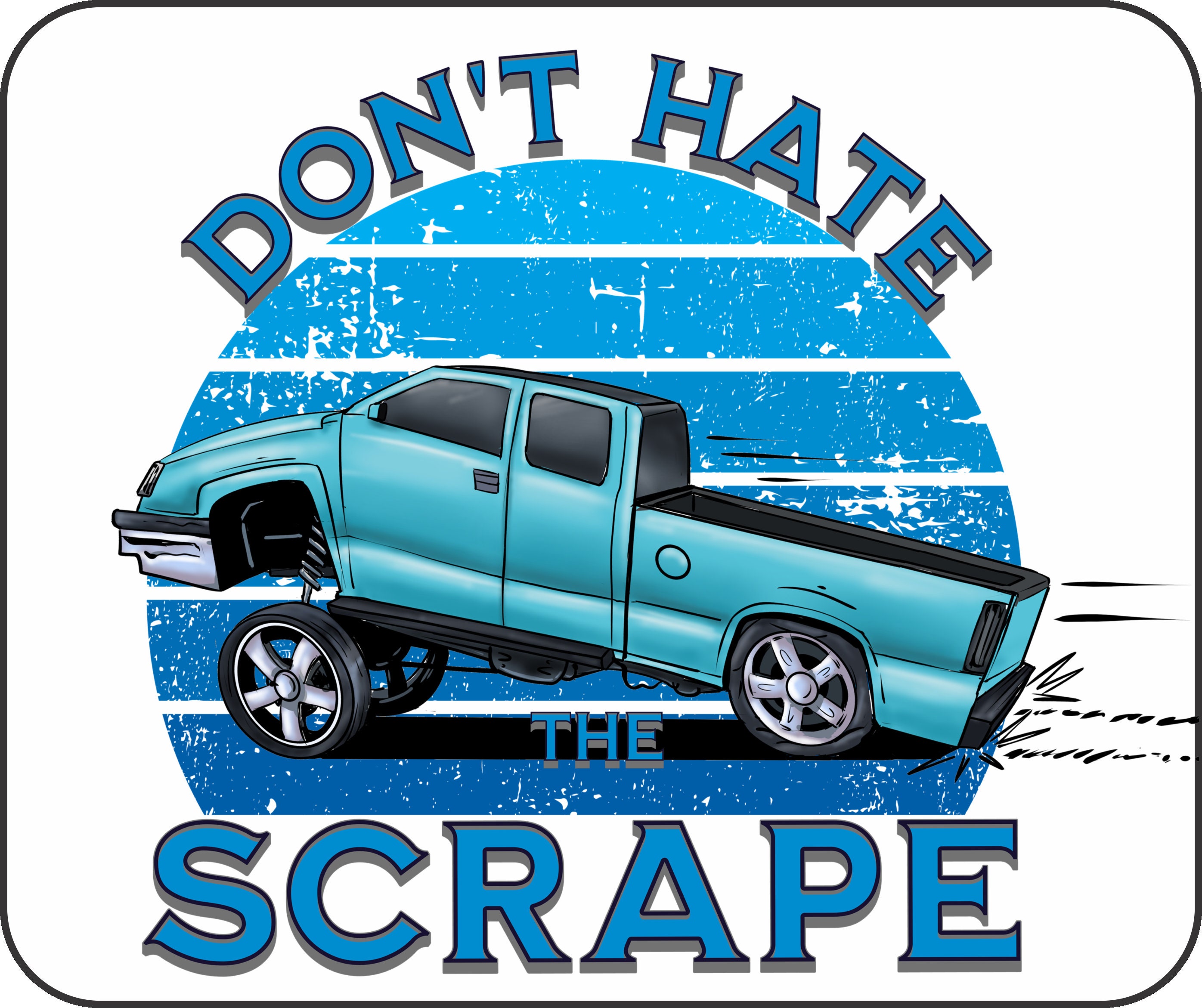 Don't Hate the Scrape Squatted Lowered Truck Mouse Pad RM0309 - Etsy