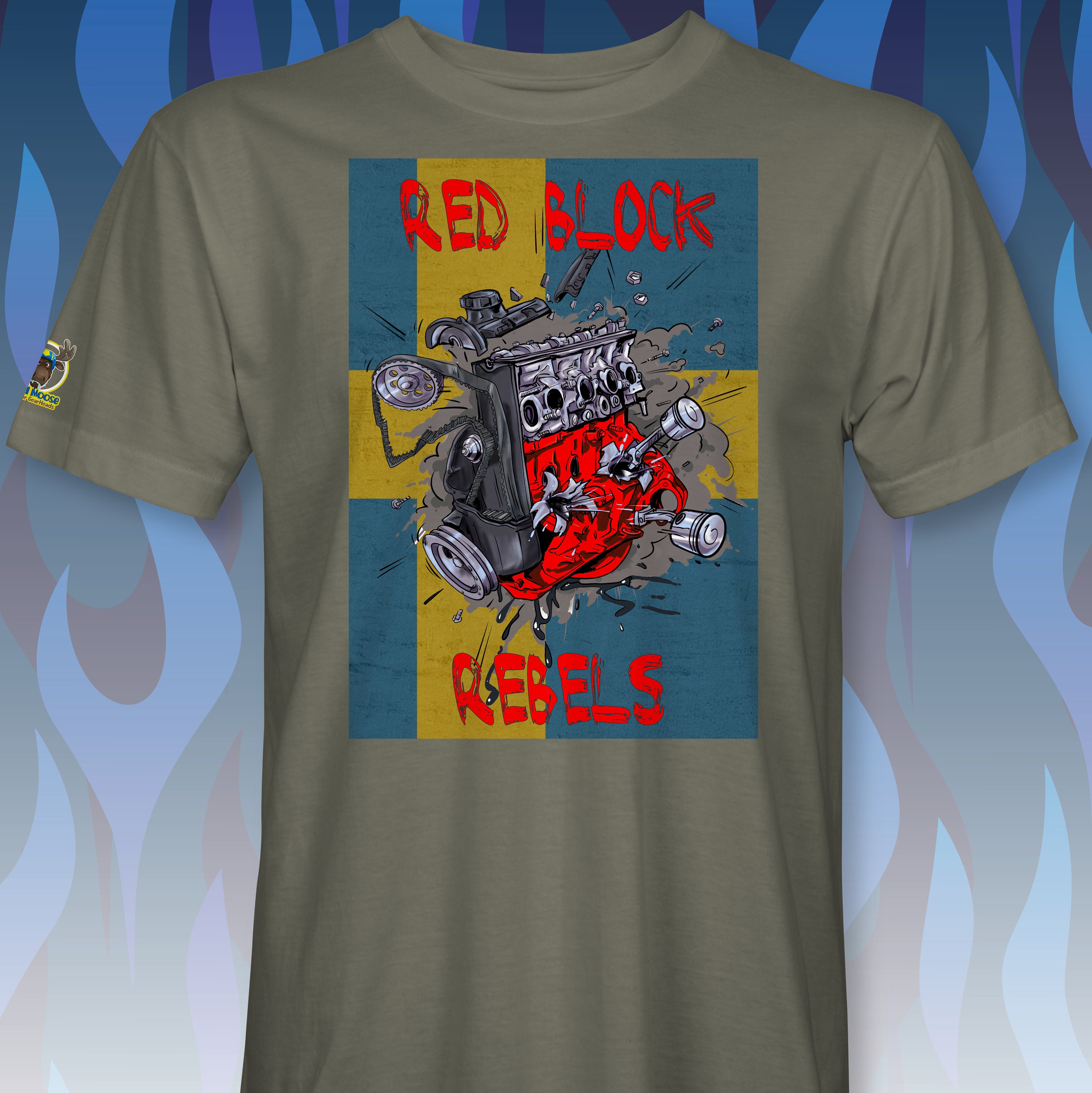 Camiseta Red Block Rebels con bandera RM0174 - Etsy España