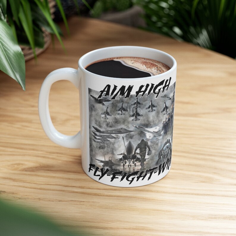 US Air Force Collage With AF Motto Ceramic Coffee Mug - Etsy