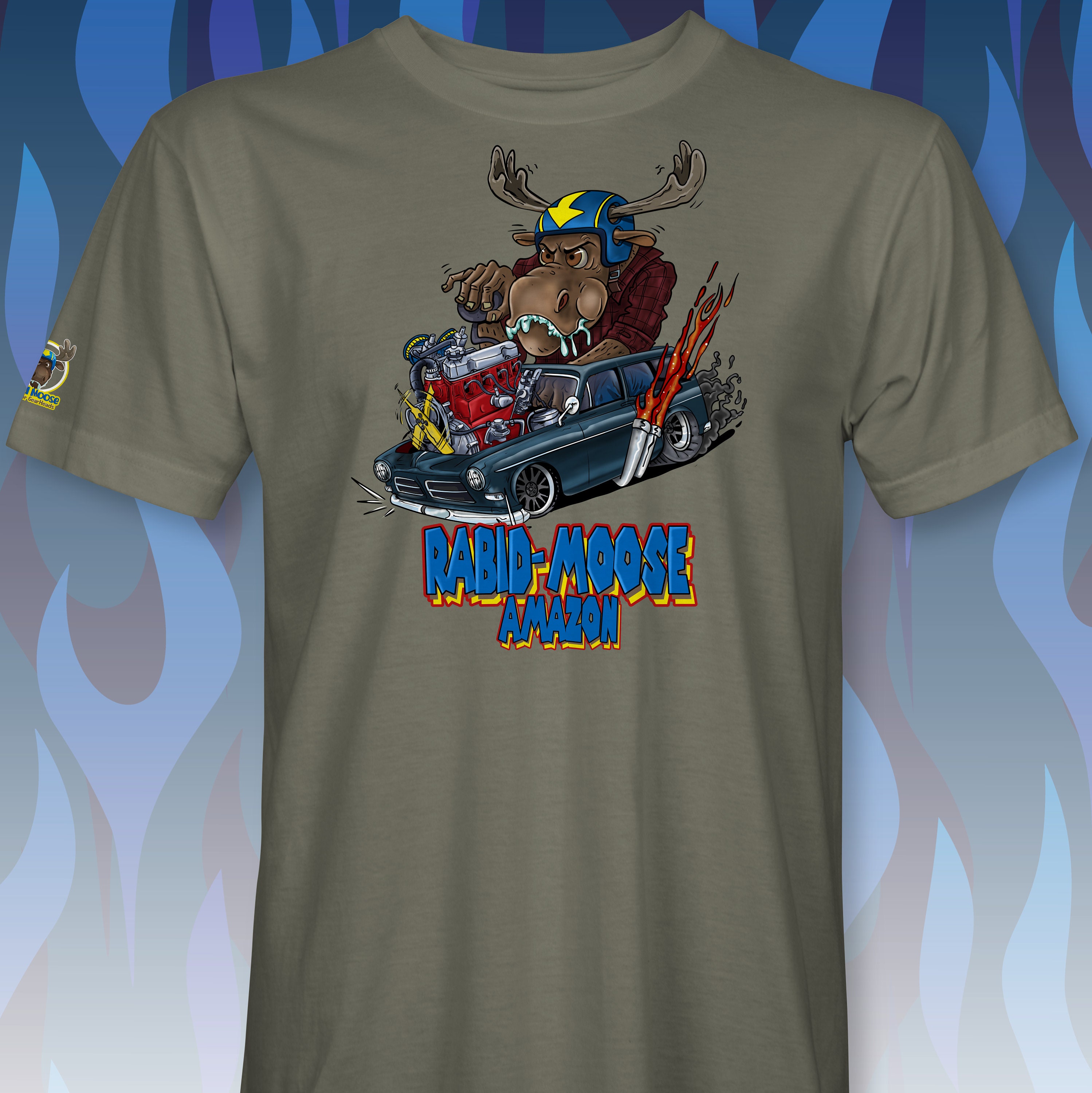 Rat Fink Style Rabid-moose Amazon T-shirt RM0015 - Etsy