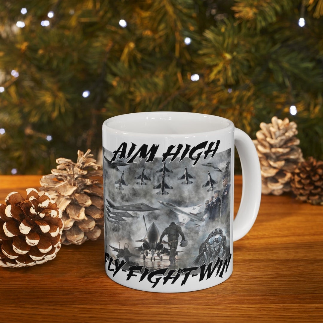 US Air Force Collage With AF Motto Ceramic Coffee Mug - Etsy