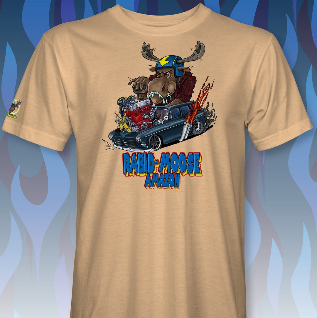 Rat Fink Style Rabid-moose Amazon T-shirt RM0015 - Etsy