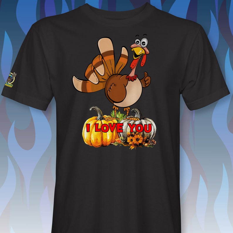 Cute Turkey With American Sign Language ASL I Love You Tail - Etsy