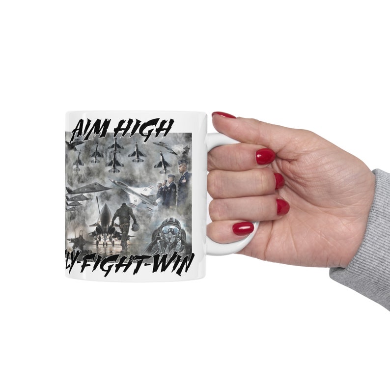 US Air Force Collage With AF Motto Ceramic Coffee Mug - Etsy