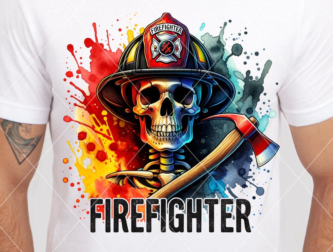 Firefighter Skeleton Png - Occupation Png - Print File - Firefighter ...