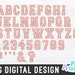 Chenille Alphabet Png - Light Pink Alphabet - Png Print File for ...