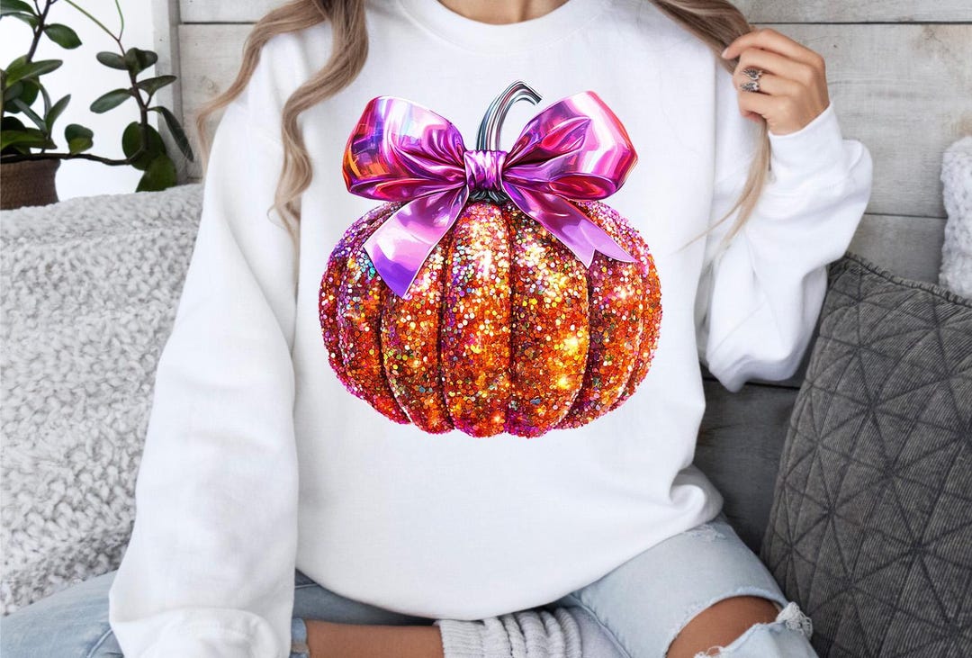 Glitter Pumpkin Png - Fall Png - Print File - Fall Glitter Pumpkin ...