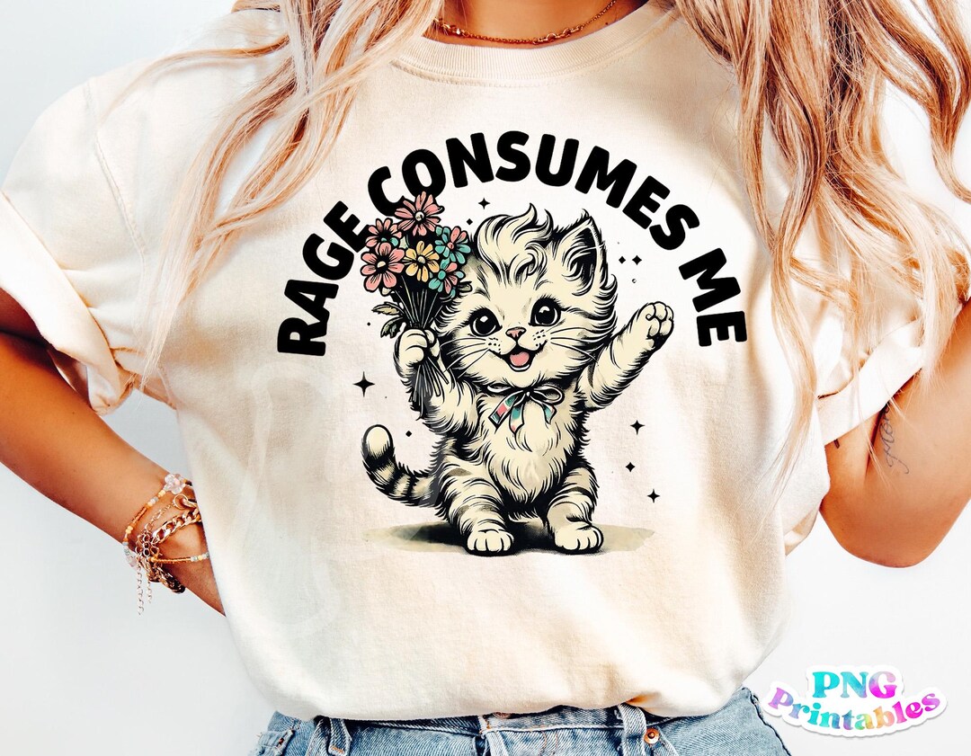 Rage Consumes Me Png - Funny Png - Print File - Funny Kitten ...