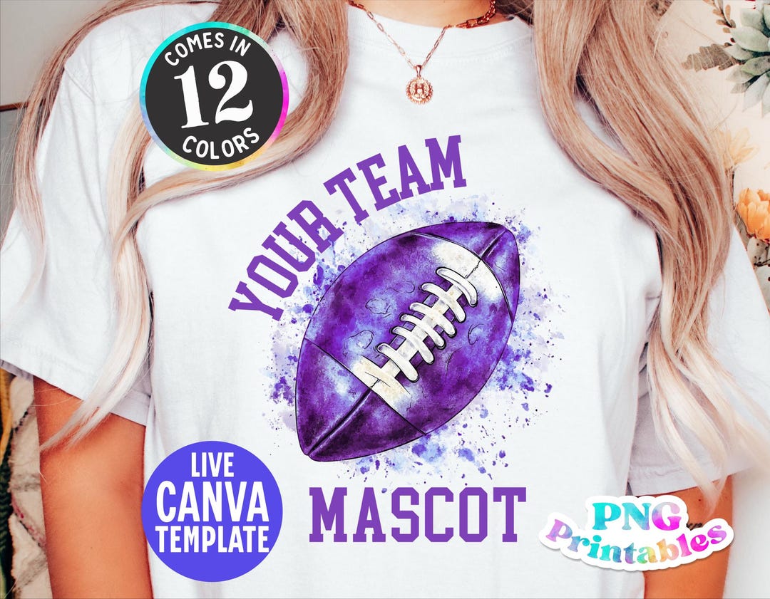 Football Png - Watercolor Football Template Png - Print File - Canva ...