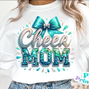 Sequin Cheer Mom Png - Cheer Png - Print File - Sublimation Design ...