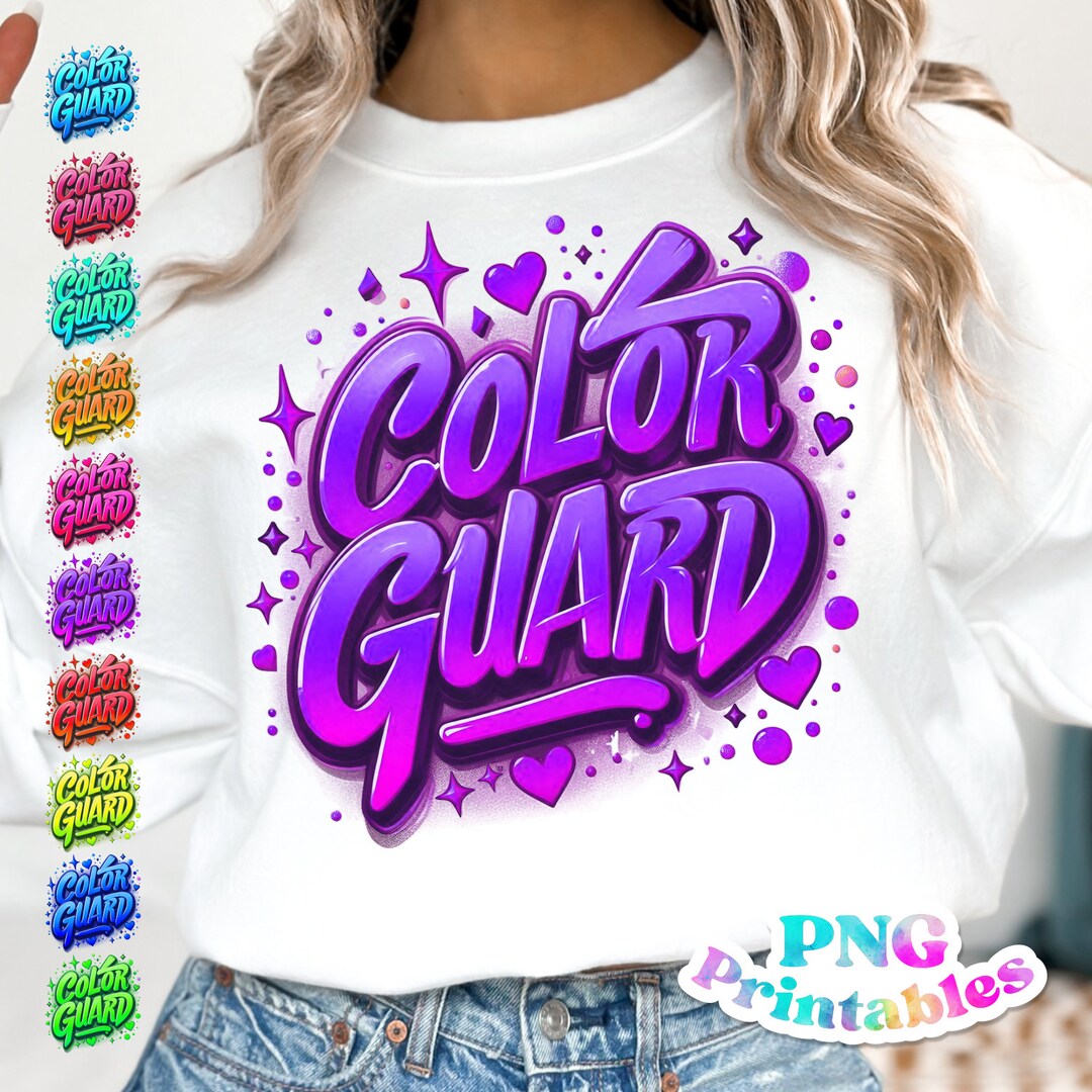 Color Guard Png - Color Guard Png - Print File - Sublimation Design ...