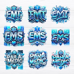EMS Png - Print File - Ems - Emt - Paramedic Sublimation Bundle - Shirt ...