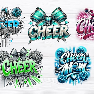 Cheer Png Bundle - Airbrushed Cheer Png Bundle - Print File ...