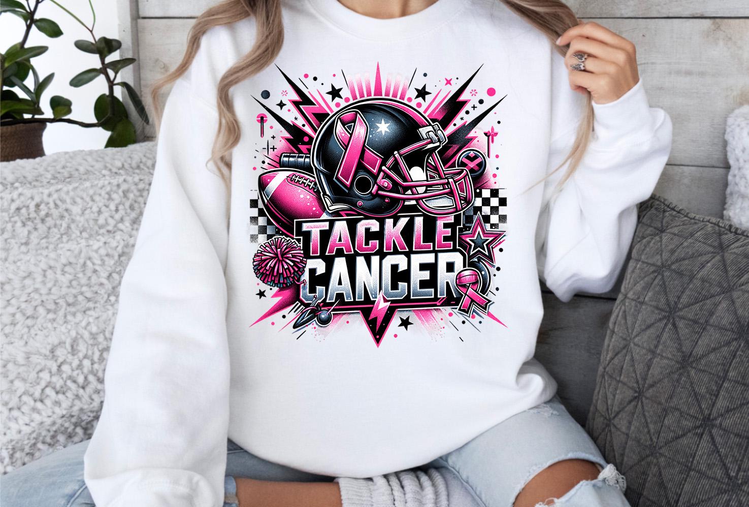 Tackle Cancer Football Png - Football Png - Print File - Sublimation ...