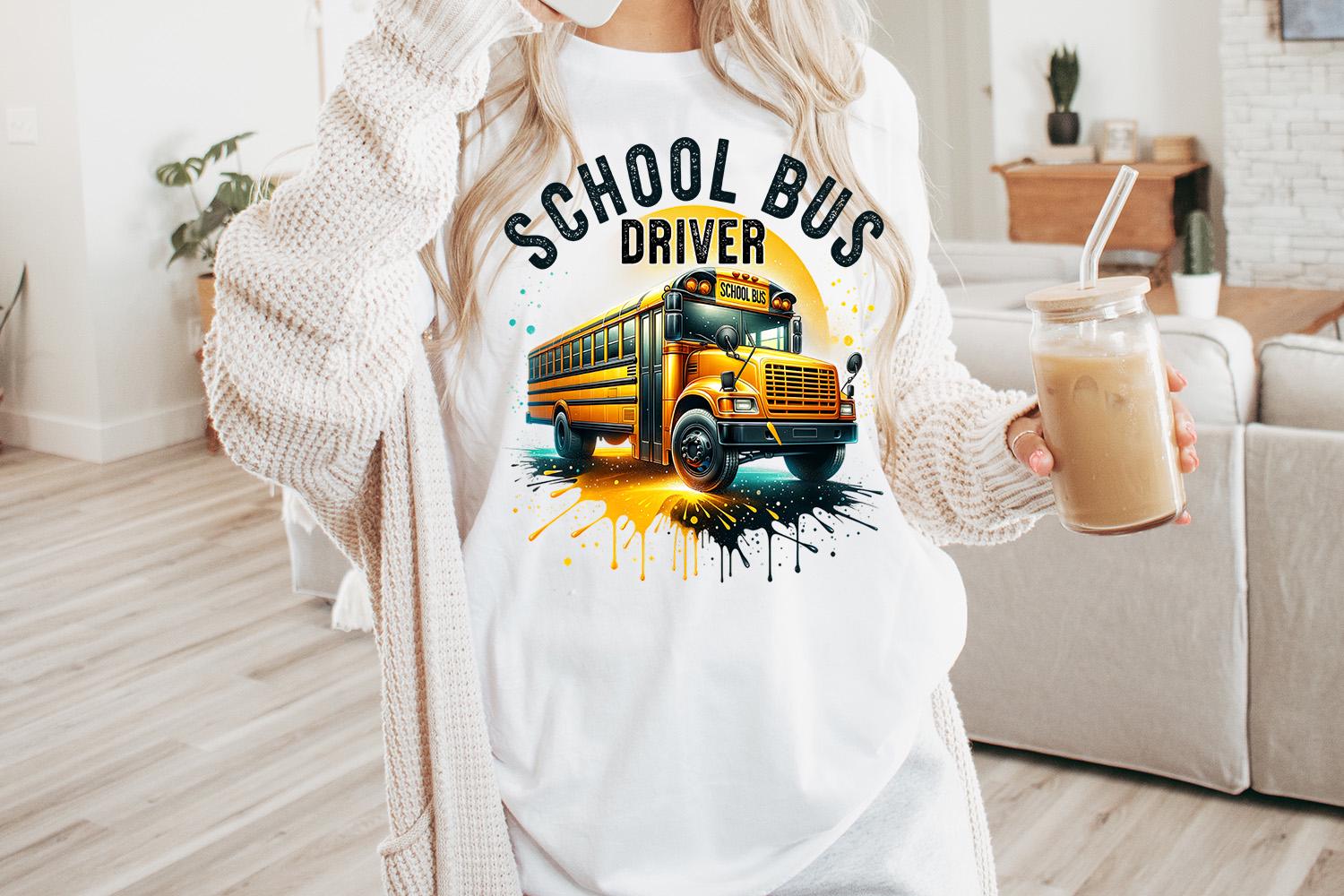 School Bus Driver Png - Occupation Png - Print File - Sublimation ...