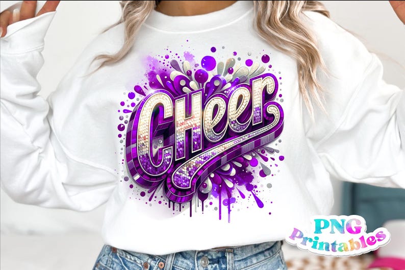 Sequin Cheer Png - Cheer Png - Print File - Sublimation Design - Sports ...