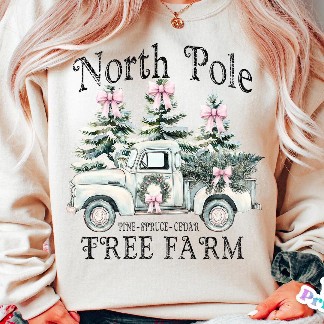 Christmas Png - North Pole Tree Farm Sublimation - Png Print File for ...